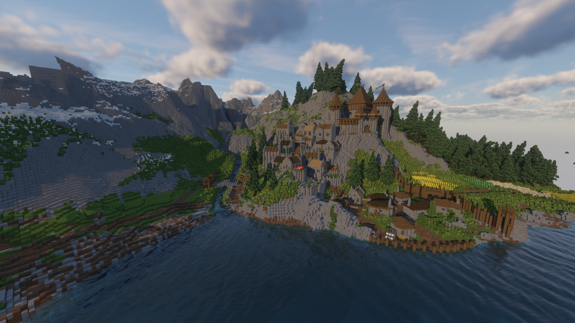 The village of the Lake // Le village du Lac Minecraft Map