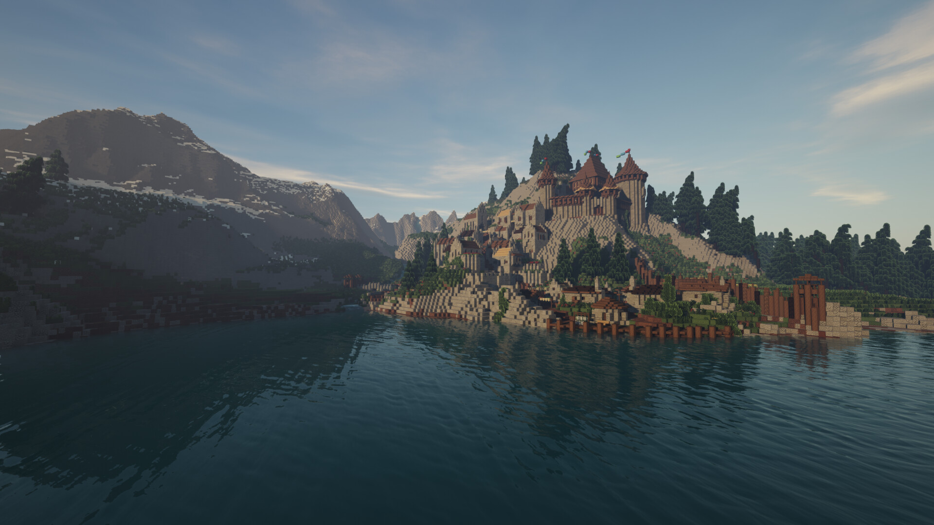 The village of the Lake // Le village du Lac Minecraft Map