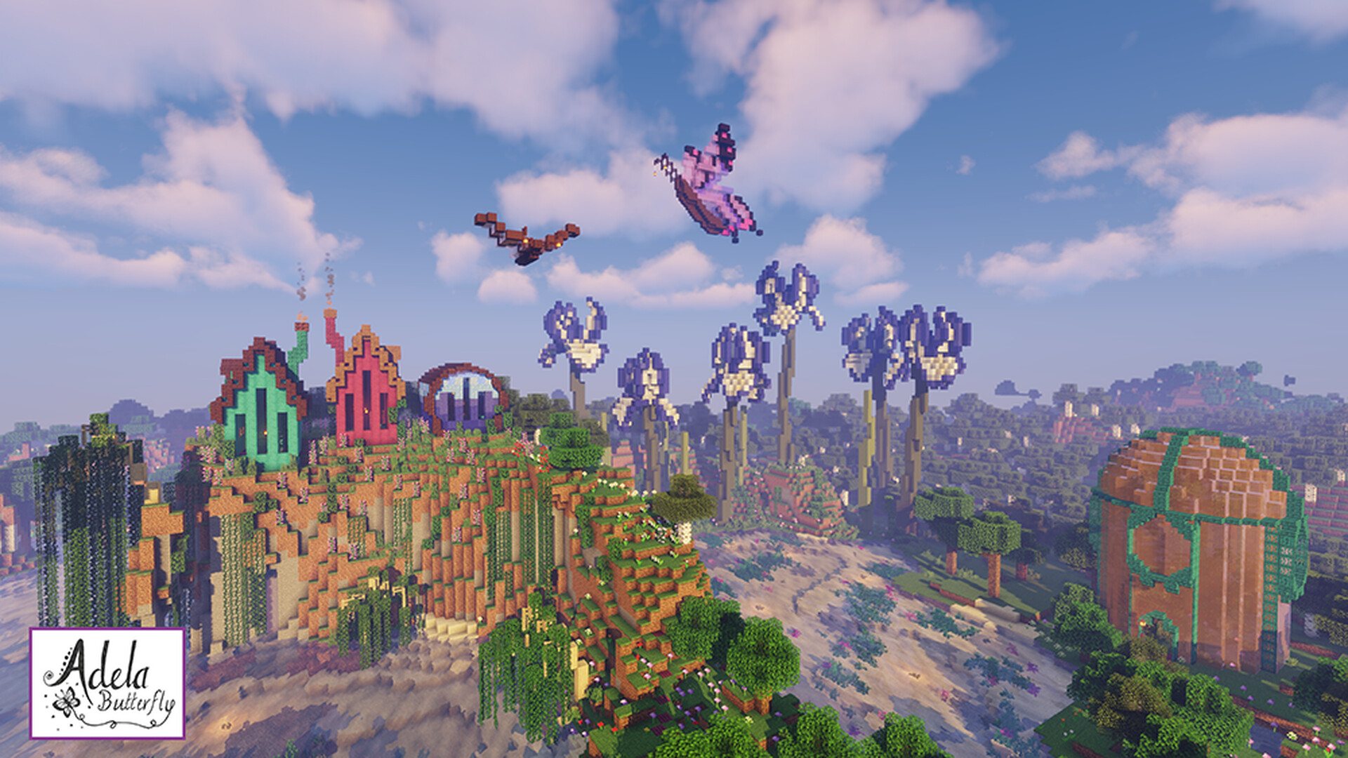 Butterfly village Minecraft Map