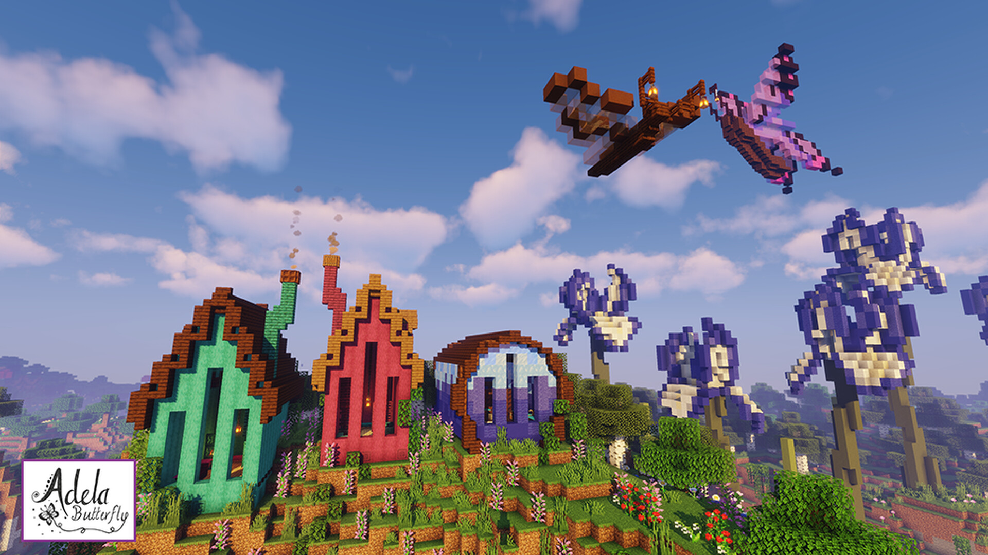Butterfly village Minecraft Map