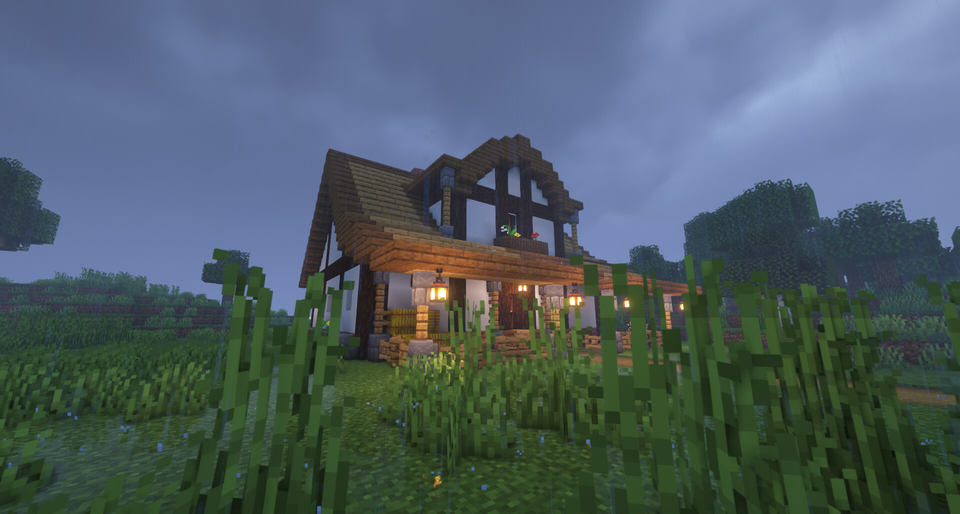 Medium medieval house 1.18.1 Minecraft Map