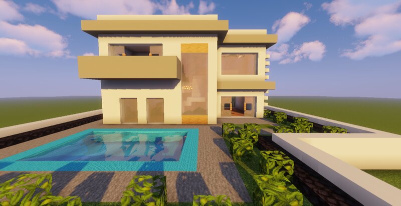 Modern House #71 Map + Schematics Minecraft Map