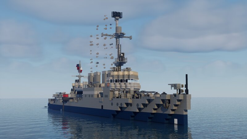 USS Dallas DD-199 Clemson-class Destroyer Minecraft Map