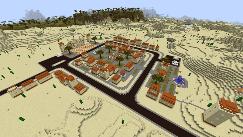 Desert City and Village & Castle Minecraft Map