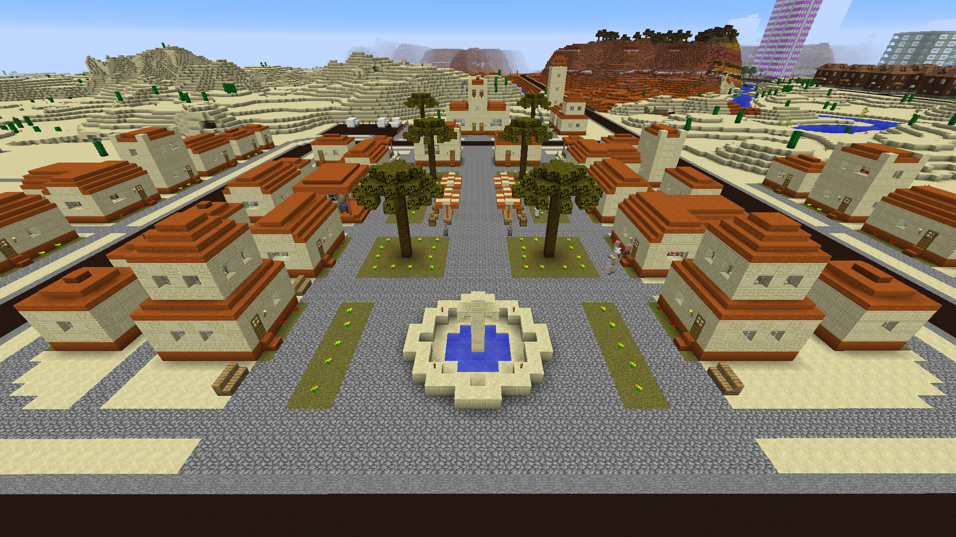 Desert City and Village & Castle Minecraft Map