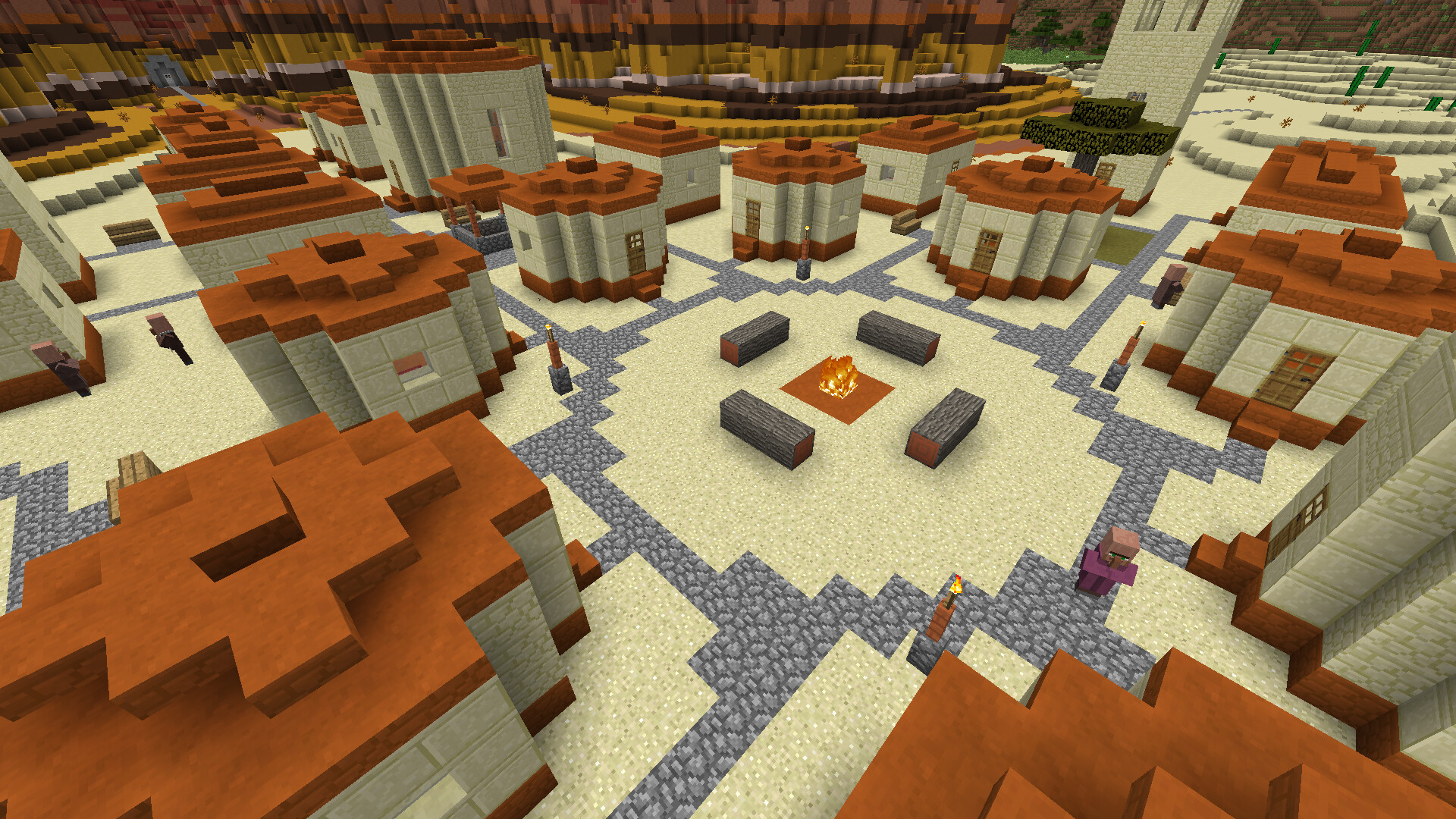 Desert City and Village & Castle Minecraft Map