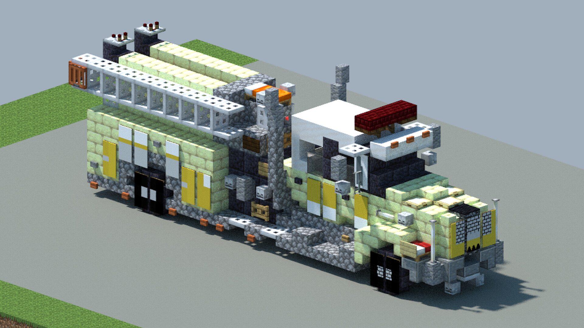 Freightliner FL112, Fire engine [With Download] Minecraft Map