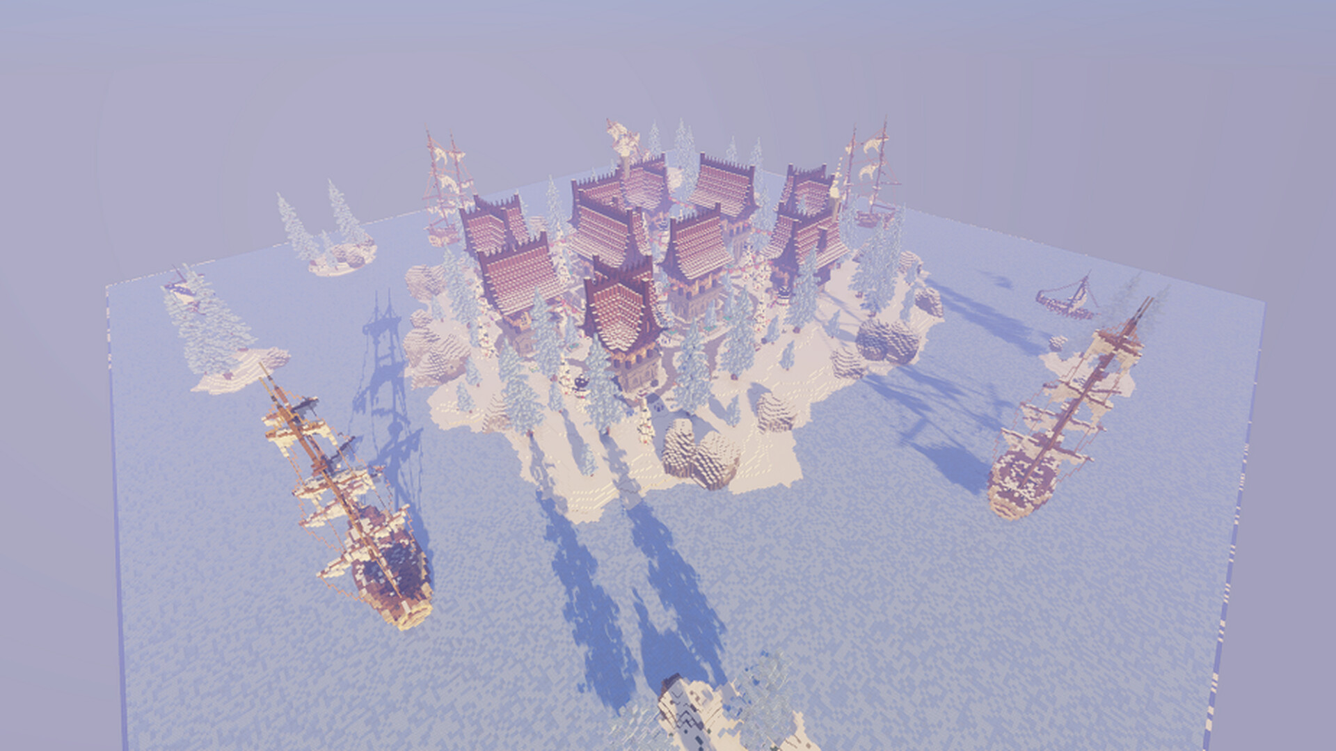 Hub 500x500 Winter Minecraft Map