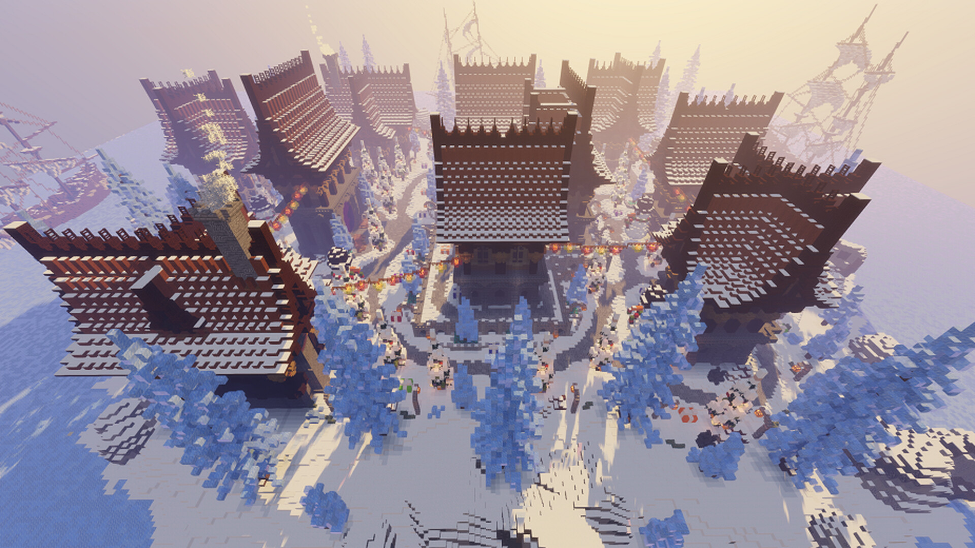 Hub 500x500 Winter Minecraft Map