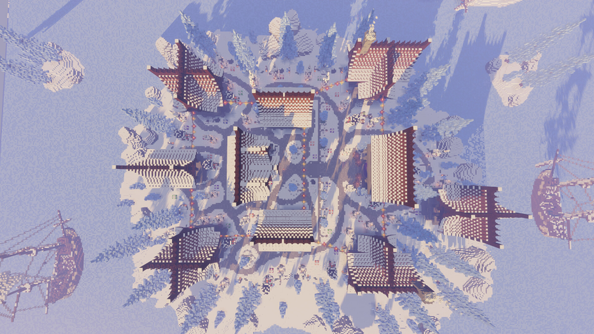 Hub 500x500 Winter Minecraft Map