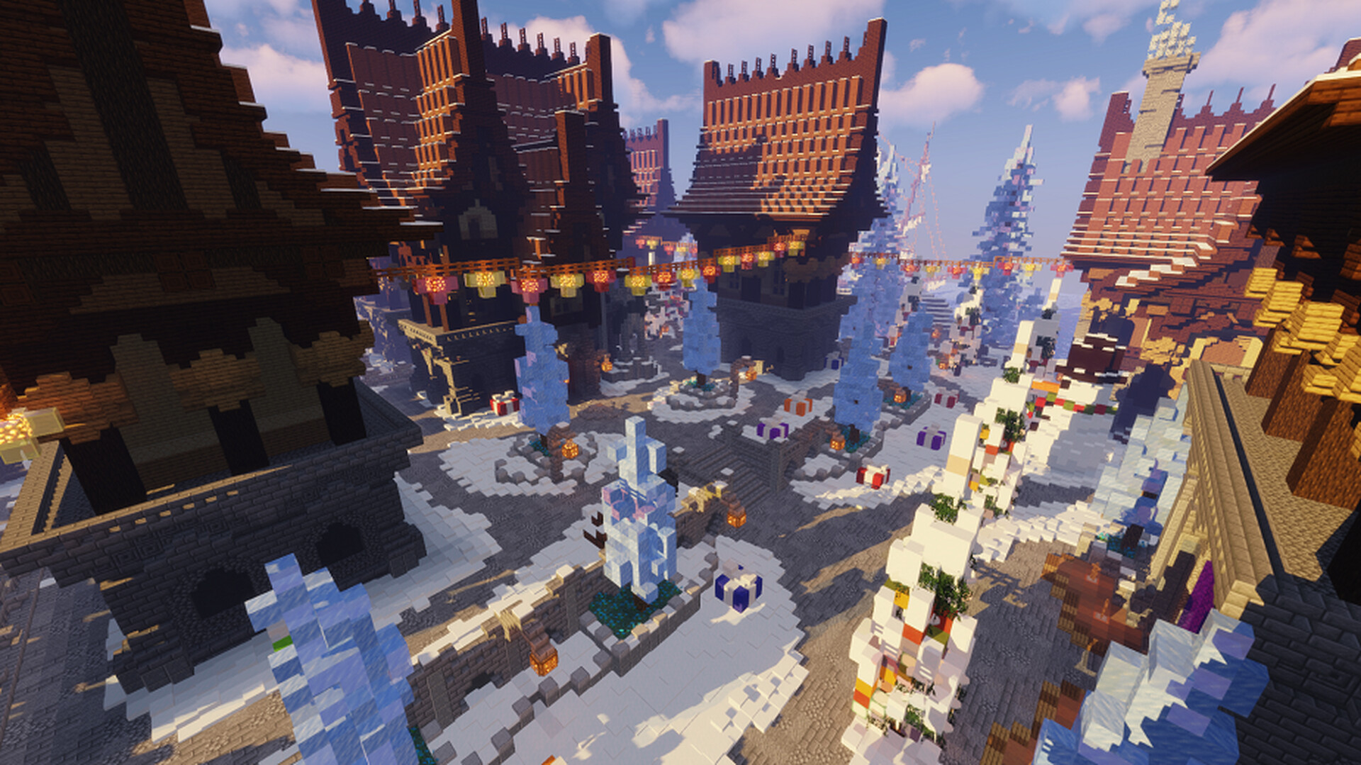 Hub 500x500 Winter Minecraft Map
