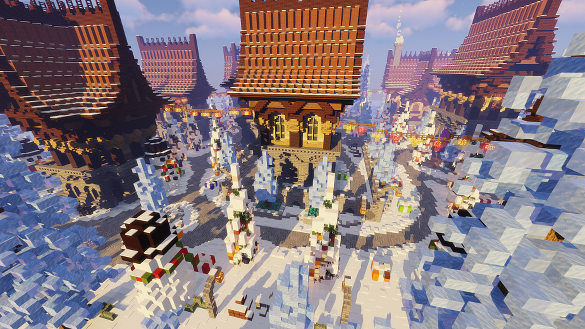 Hub 500x500 Winter Minecraft Map