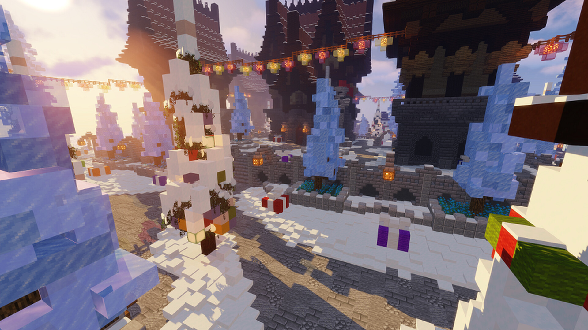 Hub 500x500 Winter Minecraft Map