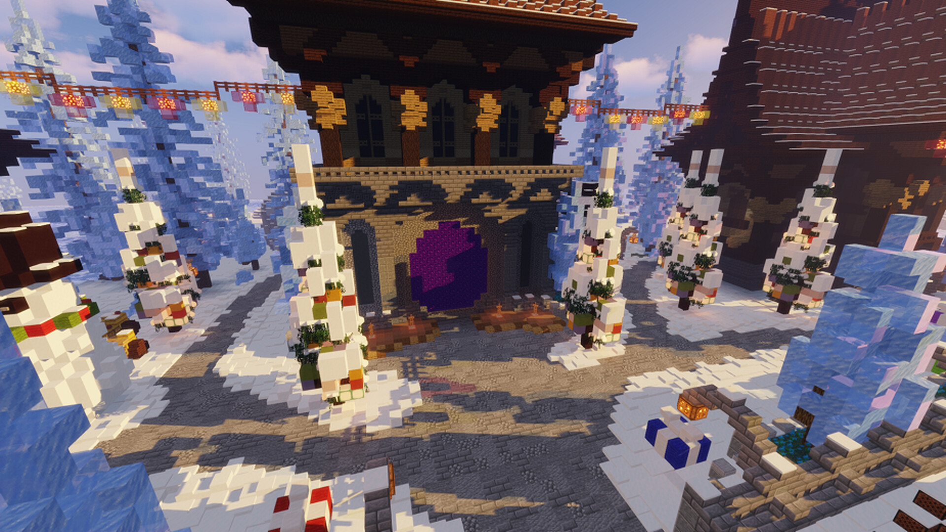 Hub 500x500 Winter Minecraft Map