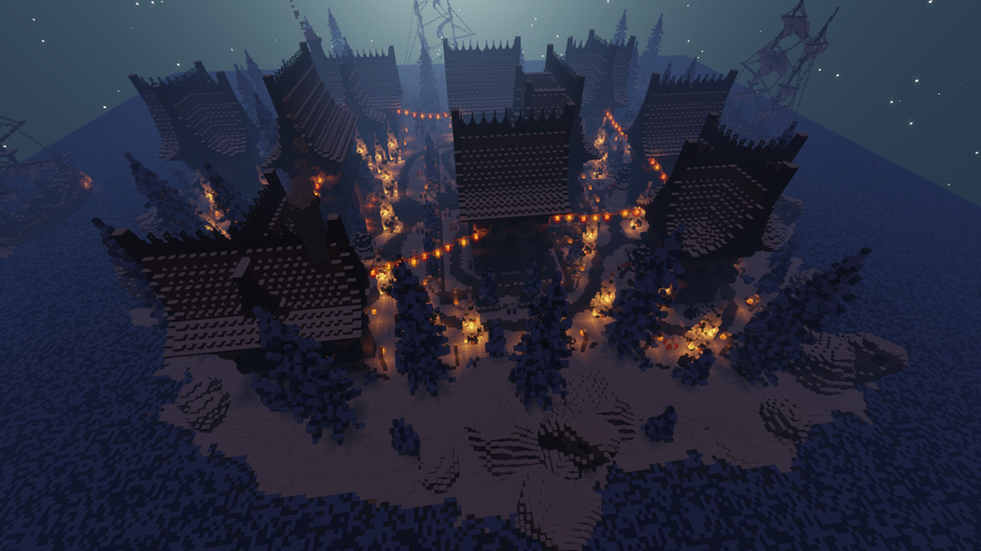 Hub 500x500 Winter Minecraft Map