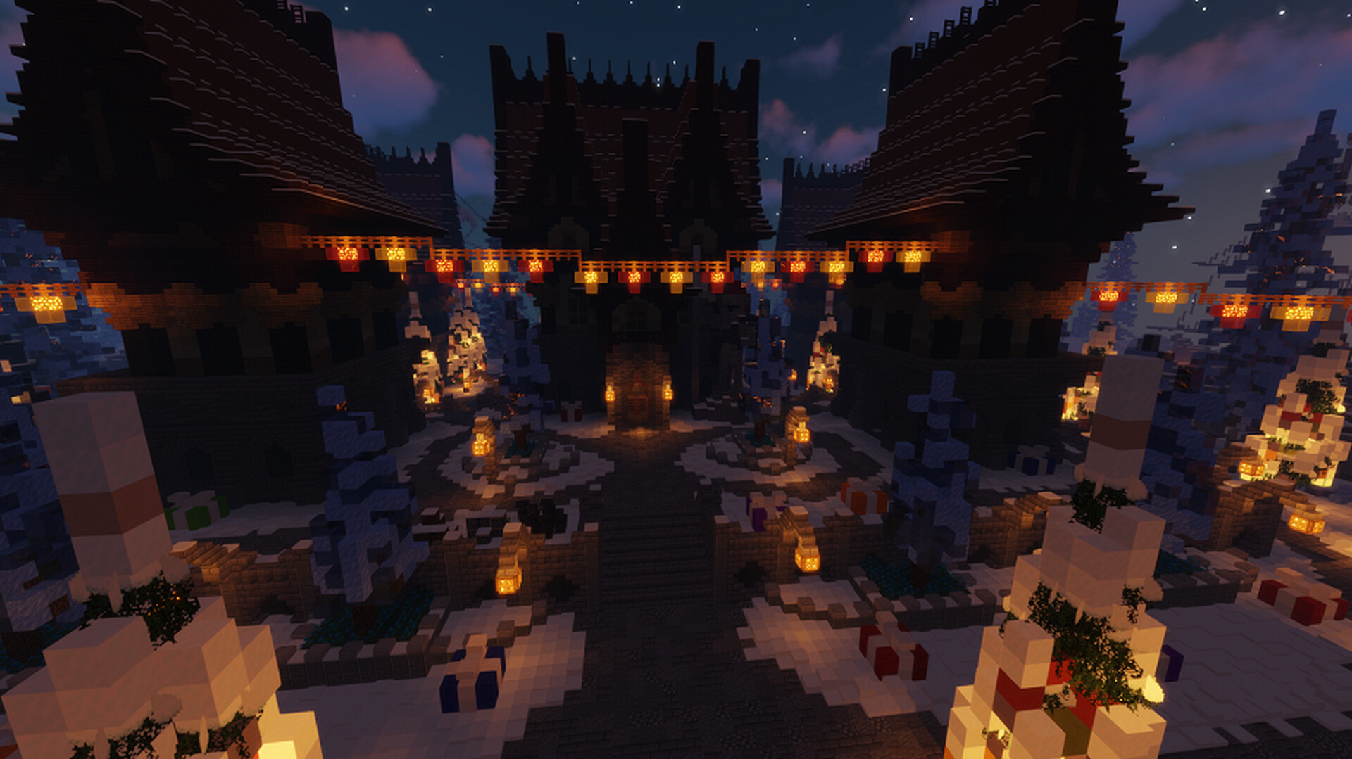 Hub 500x500 Winter Minecraft Map