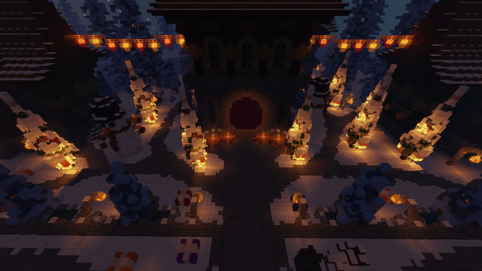 Hub 500x500 Winter Minecraft Map