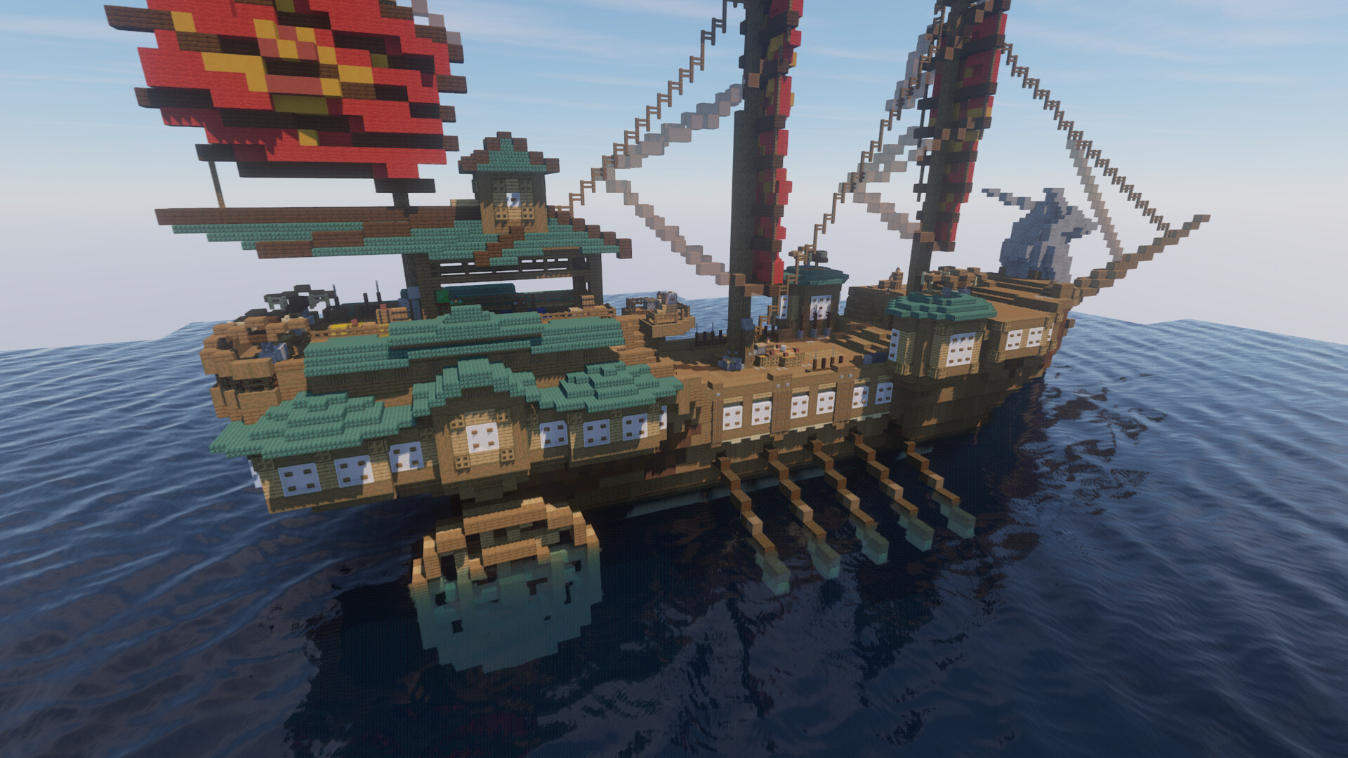 Genshin Impact Beidou's Ship [Download] Minecraft Map
