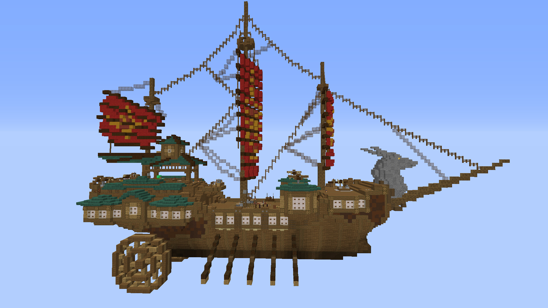Genshin Impact Beidou's Ship [Download] Minecraft Map