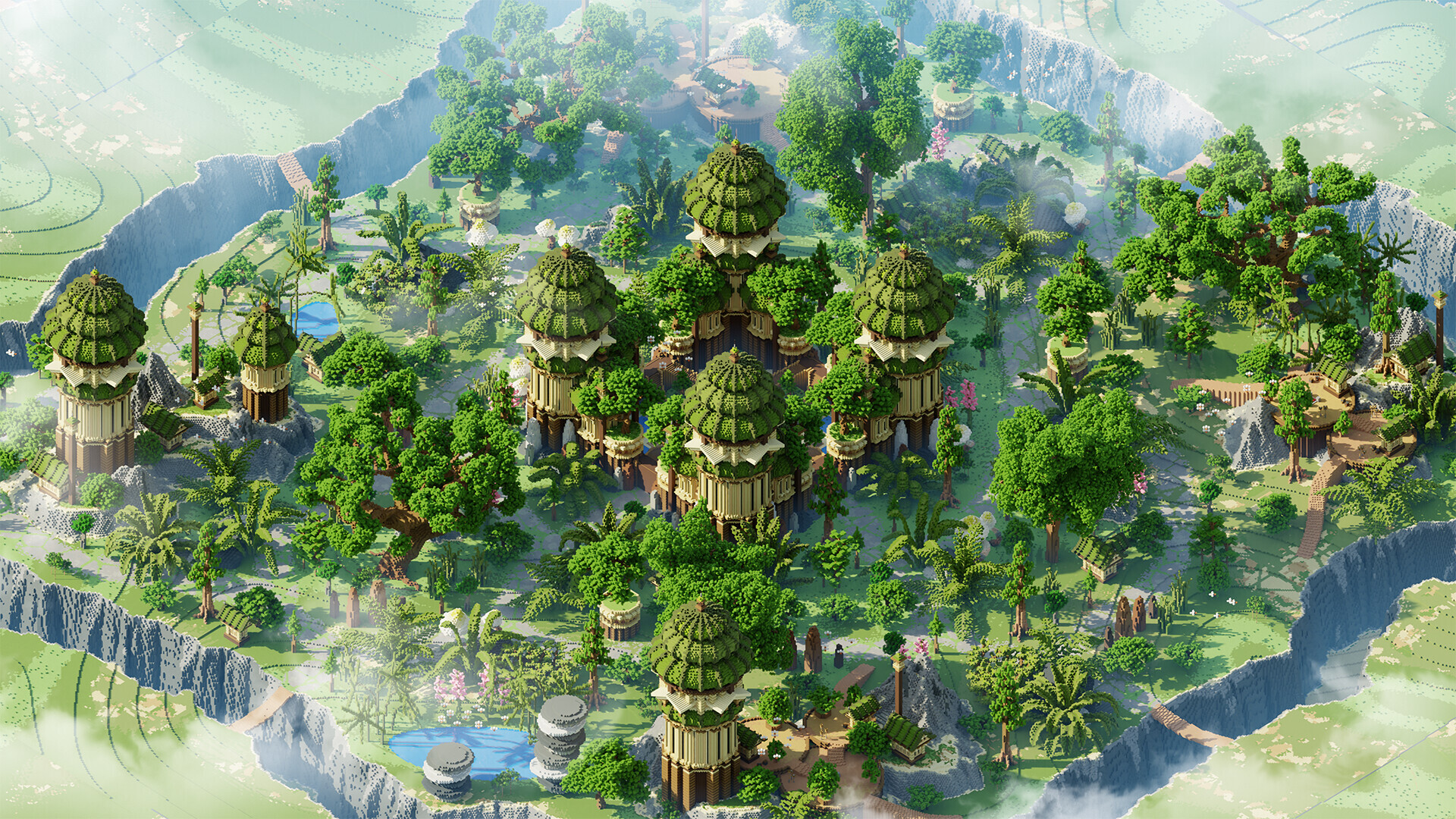 Nature spawn + warzone by Bubble Minecraft Map