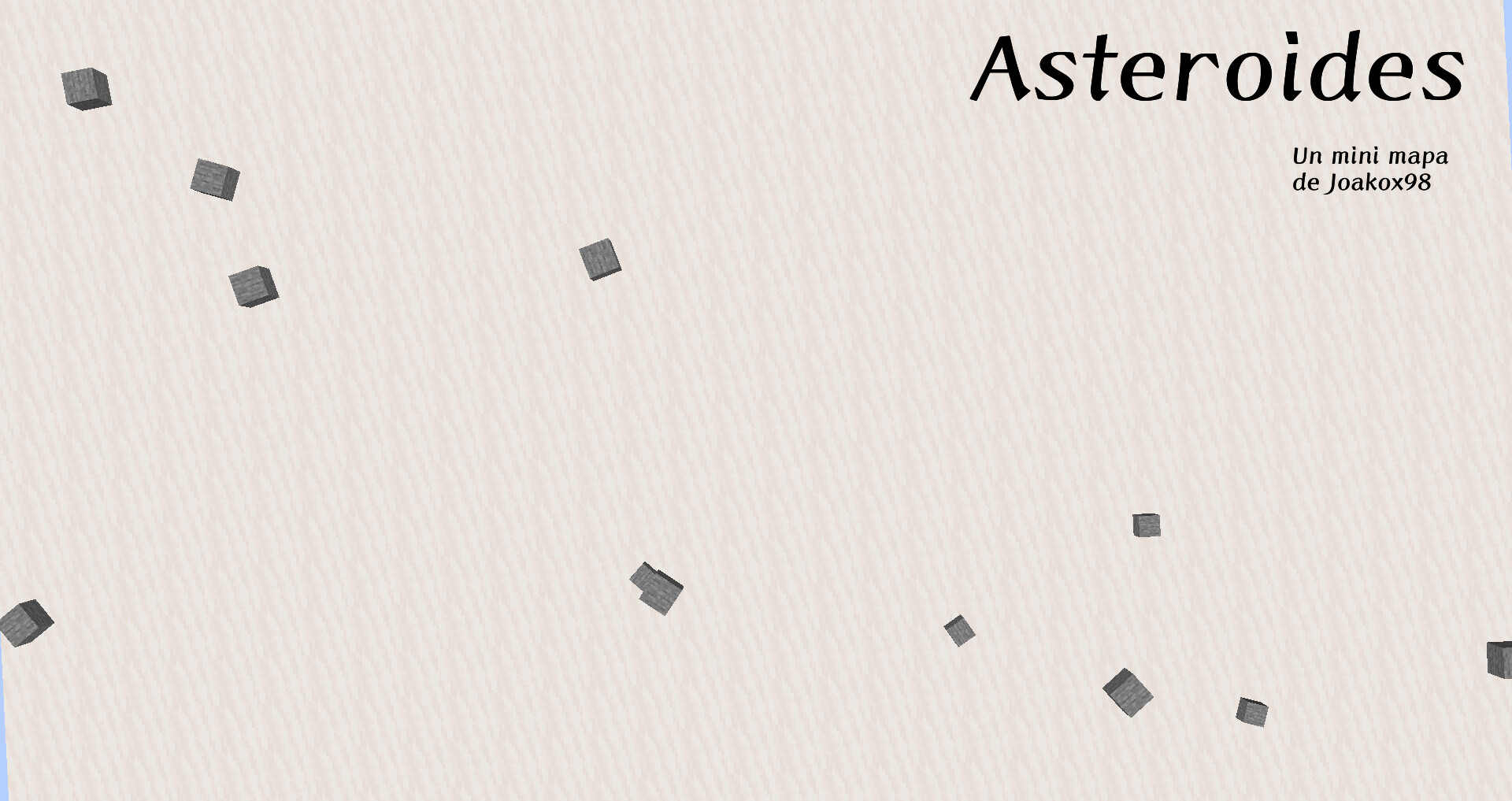Asteroids, si enserio Minecraft Map