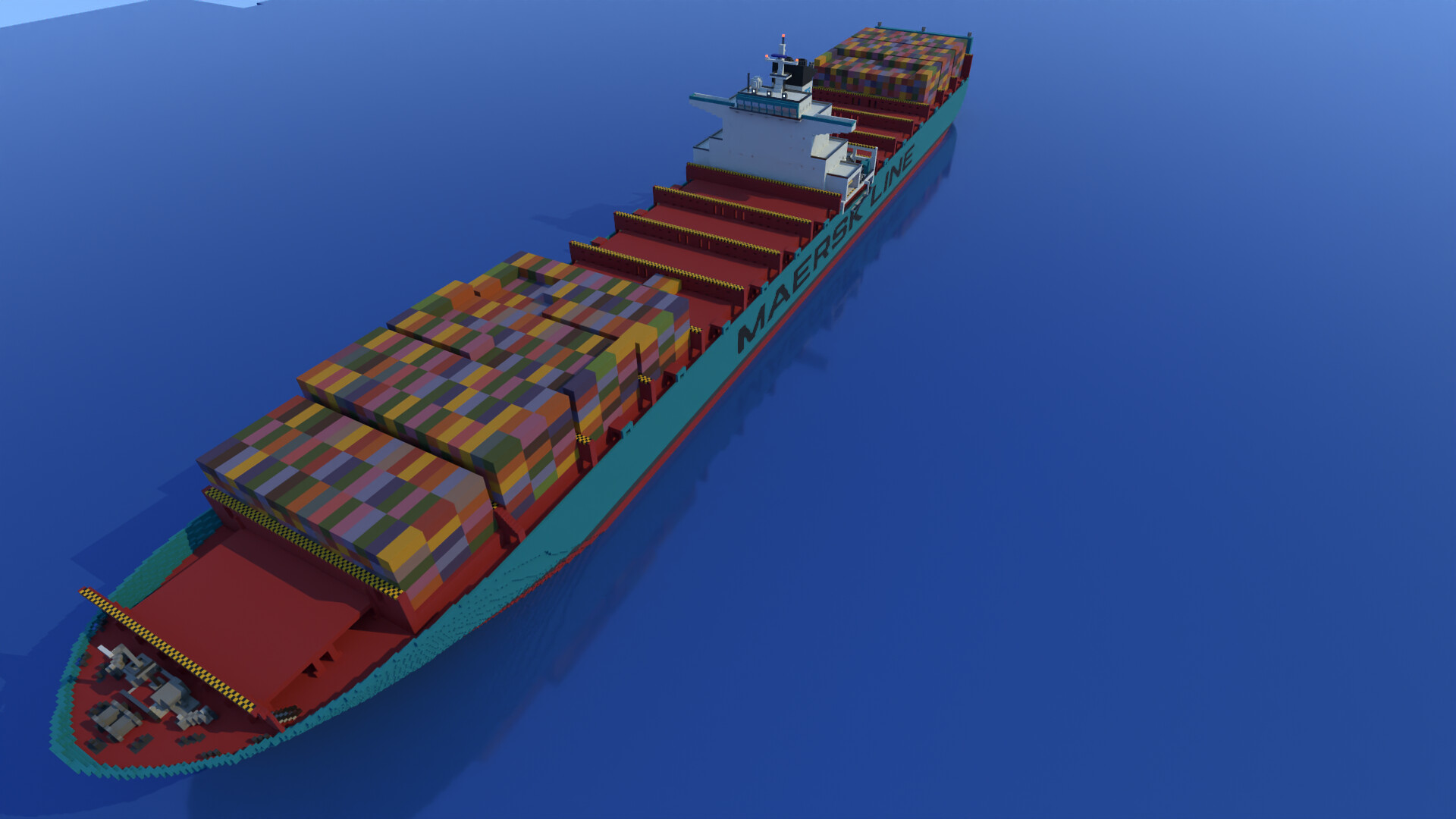 maersk line container ship 1:1 Scale (1.16.5) Minecraft Map