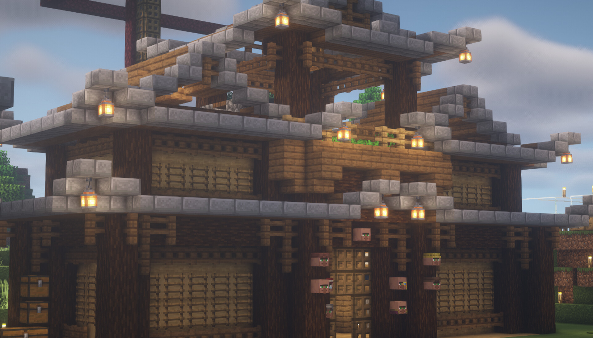 Japanese Themed Villager Breeder Minecraft Map