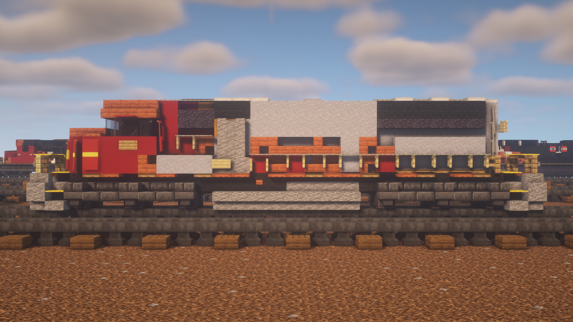 BNSF - EMD SD75M "Santa-Fe" Minecraft Map