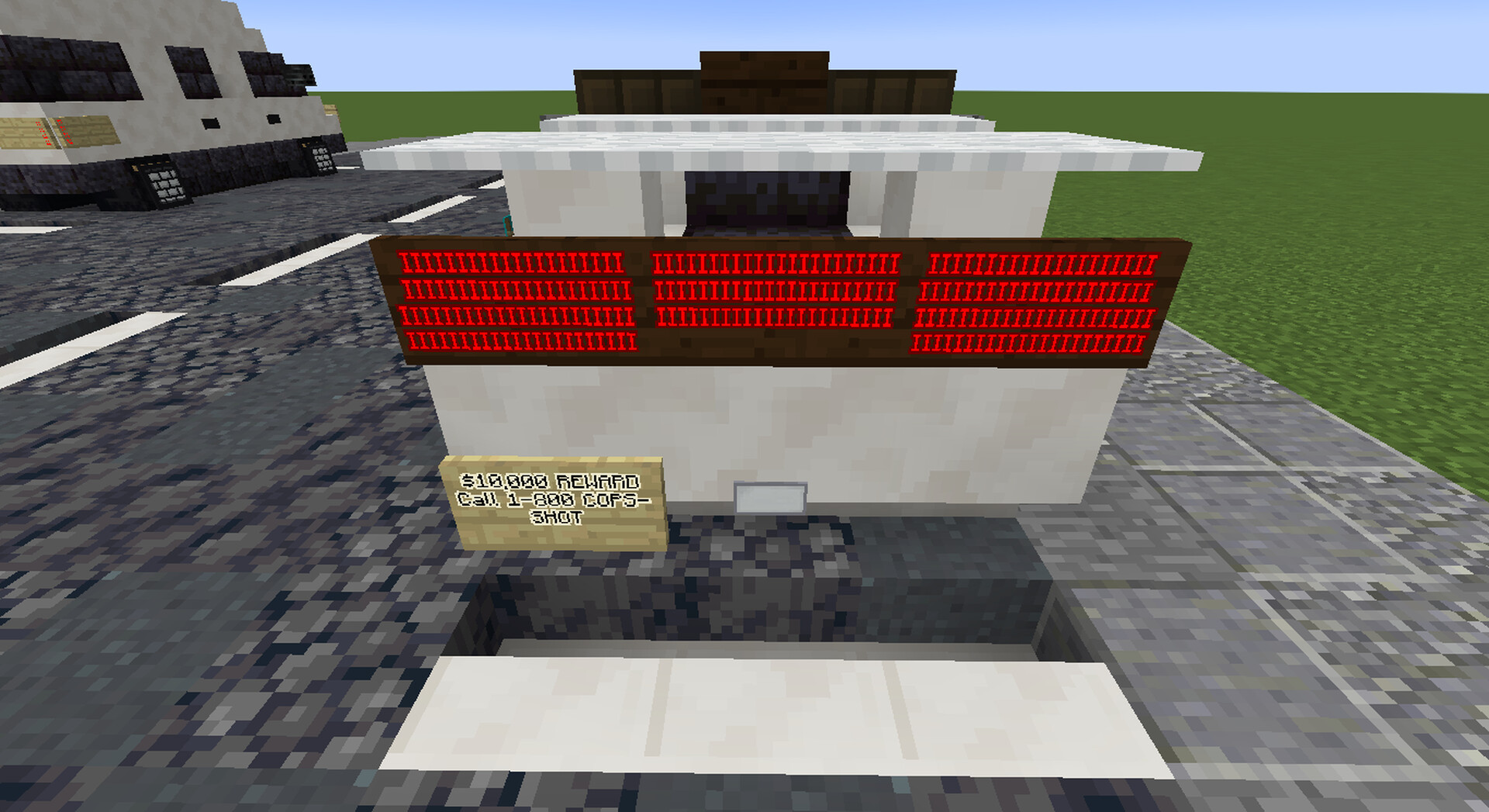 2013 Dodge Charger Police NYPD Livery 1:5:1 Scale Minecraft Map