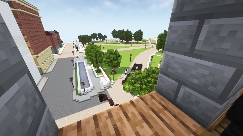 1:1 Scale Of The Dealey Plaza (JFK Memorial) Minecraft Map