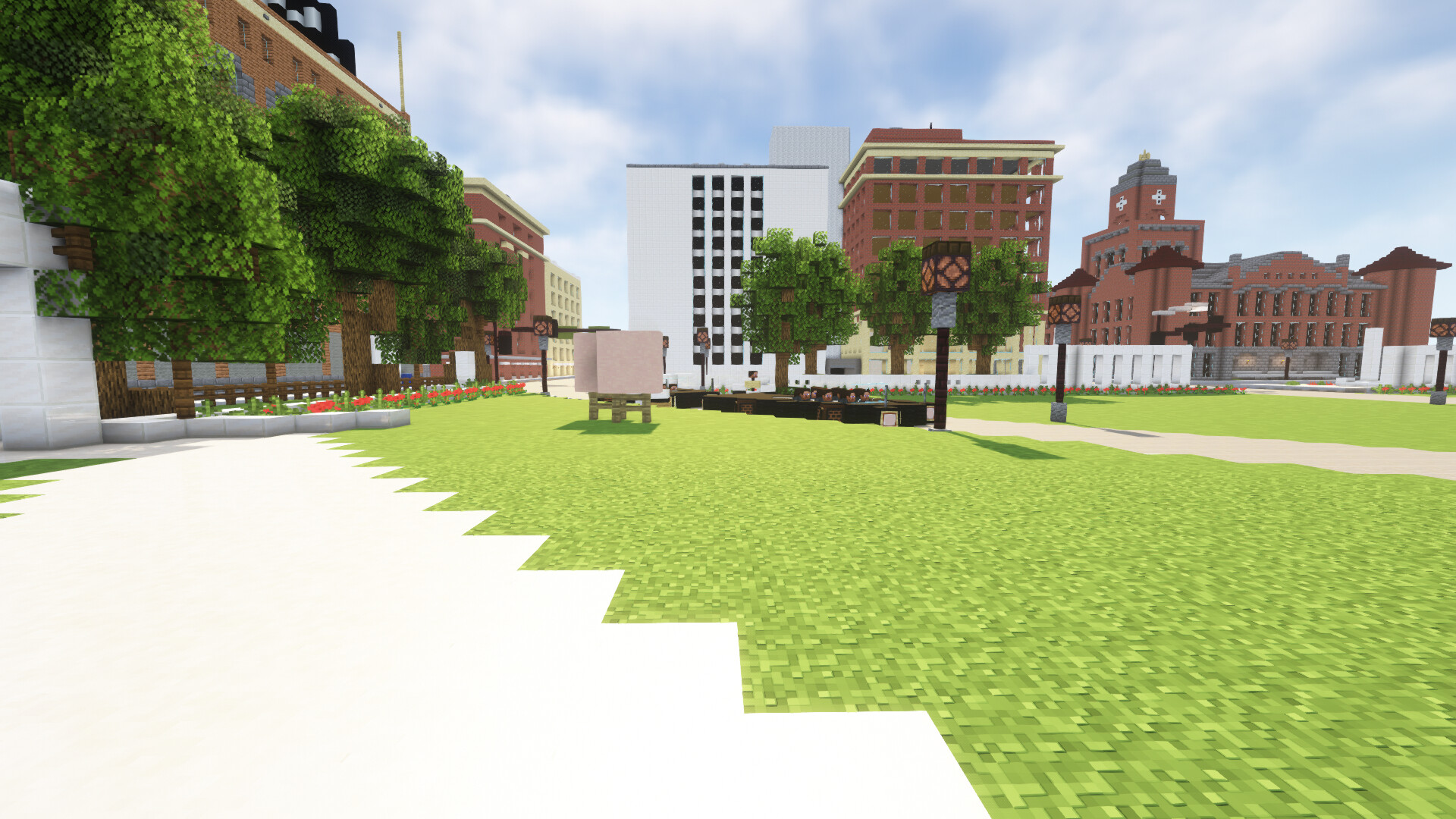 1:1 Scale Of The Dealey Plaza (JFK Memorial) Minecraft Map