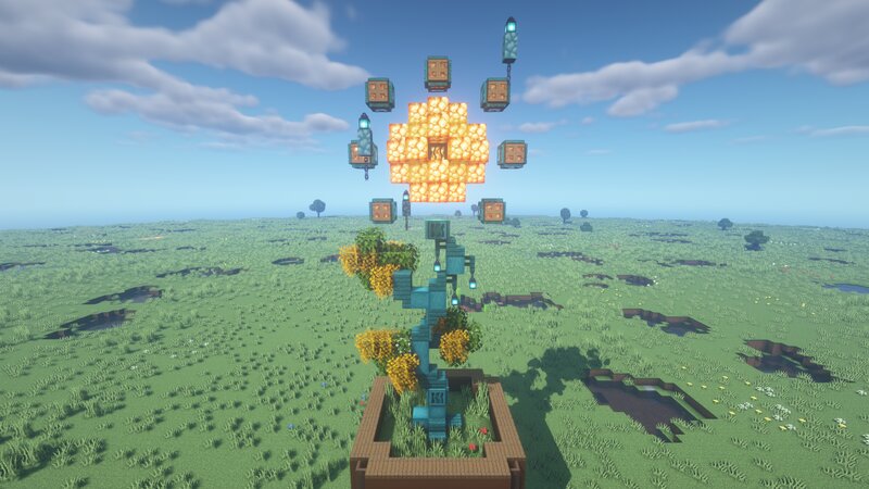 Simple House (Flower Pot) Minecraft Map