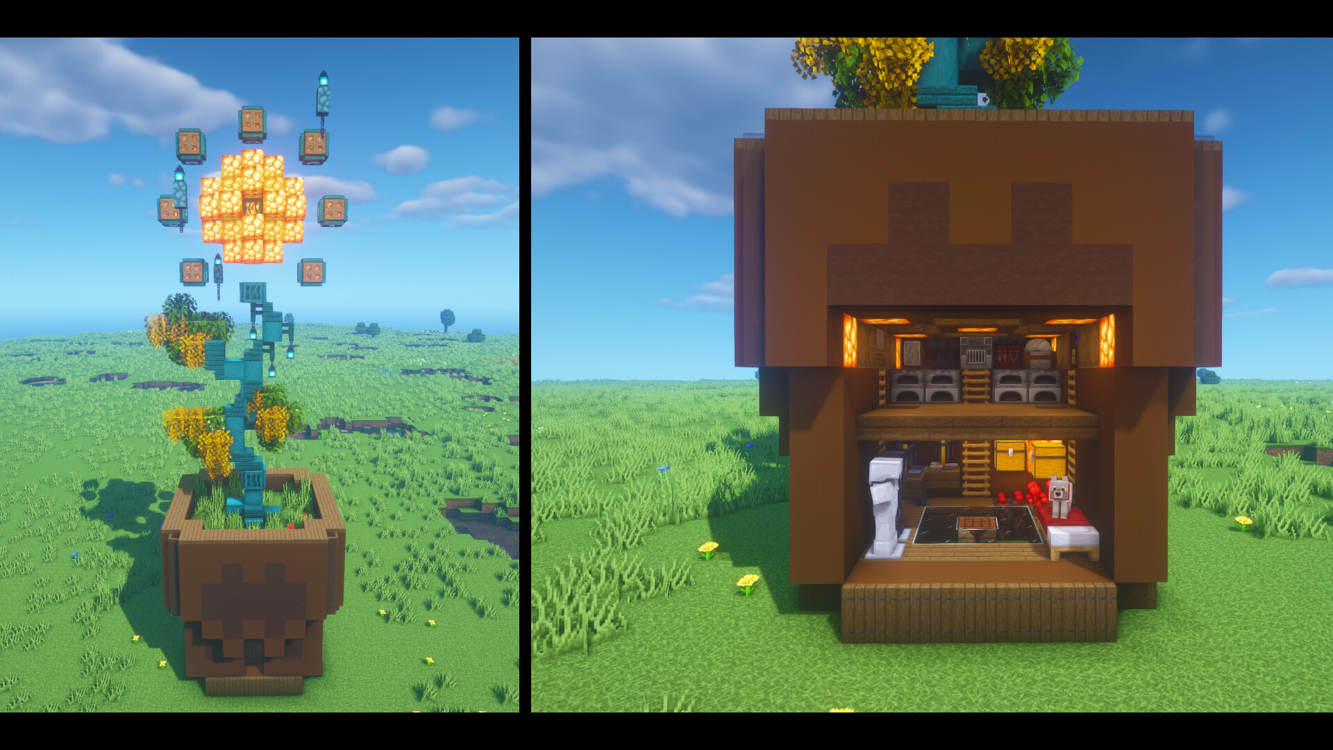 Simple House (Flower Pot) Minecraft Map