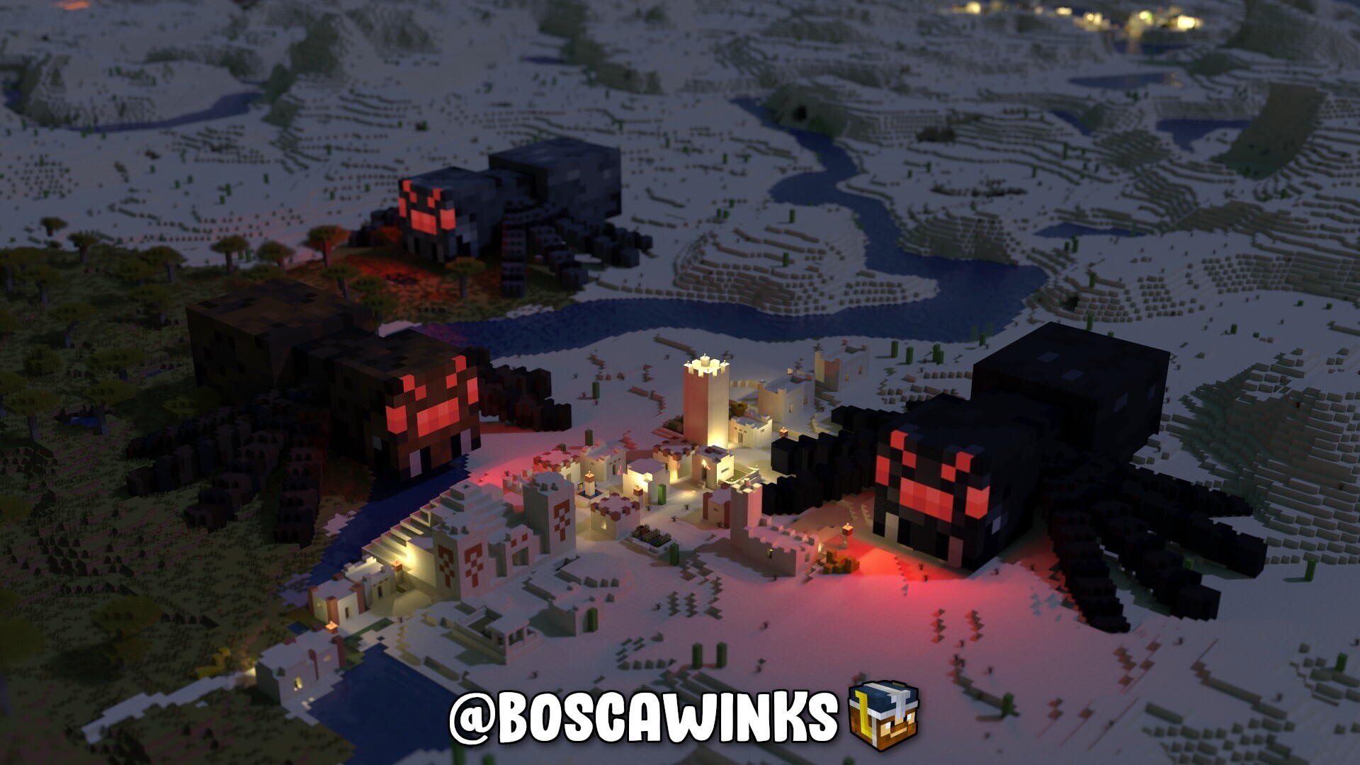 Spider Mob Statues Minecraft Map