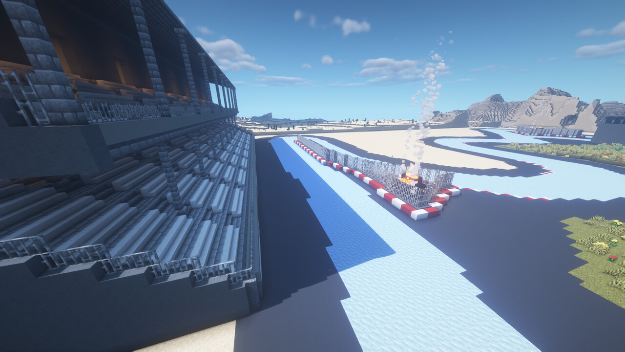 Desert Sands | Ice Boat Race Track Minecraft Map