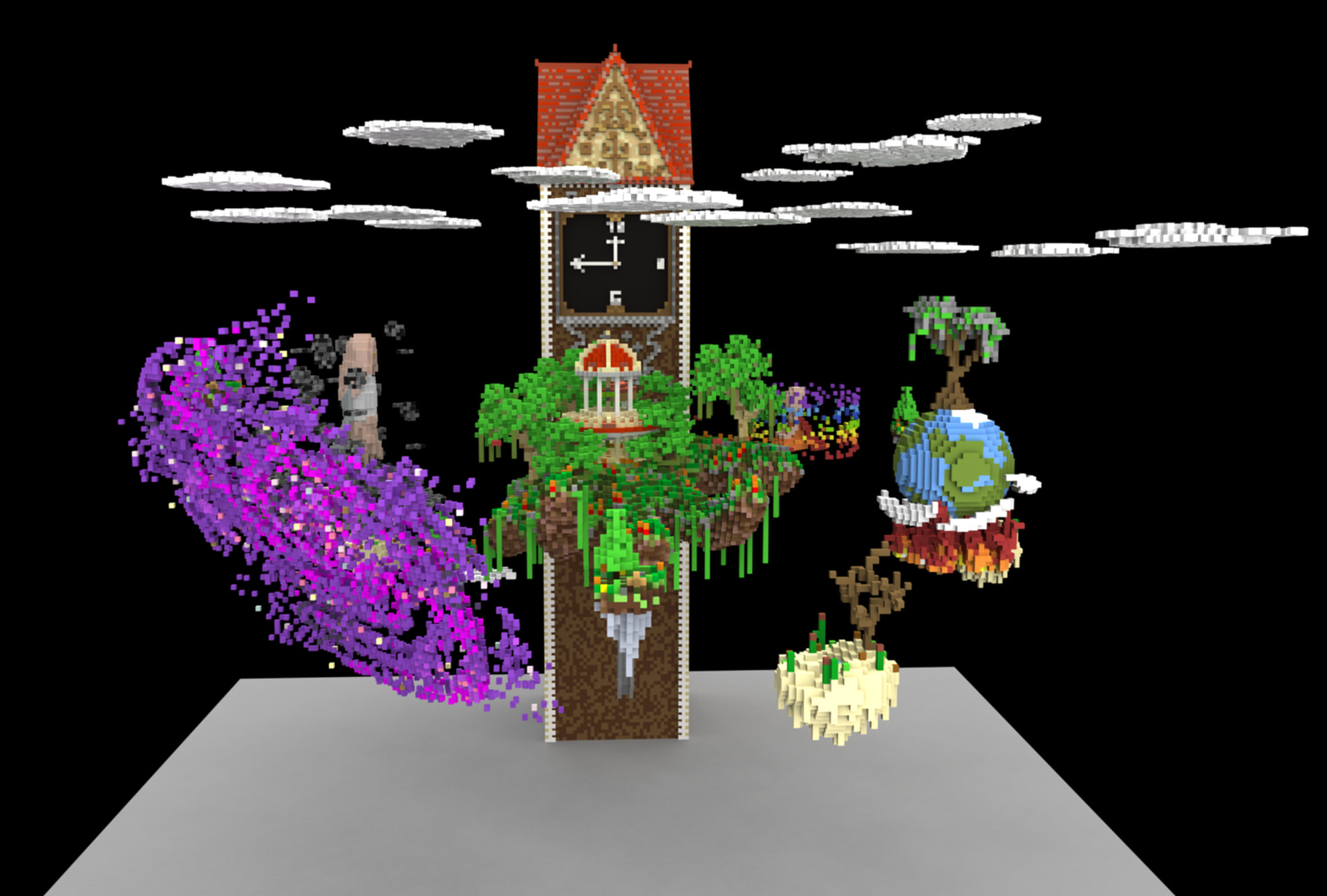 Hub with references (marvel) Minecraft Map