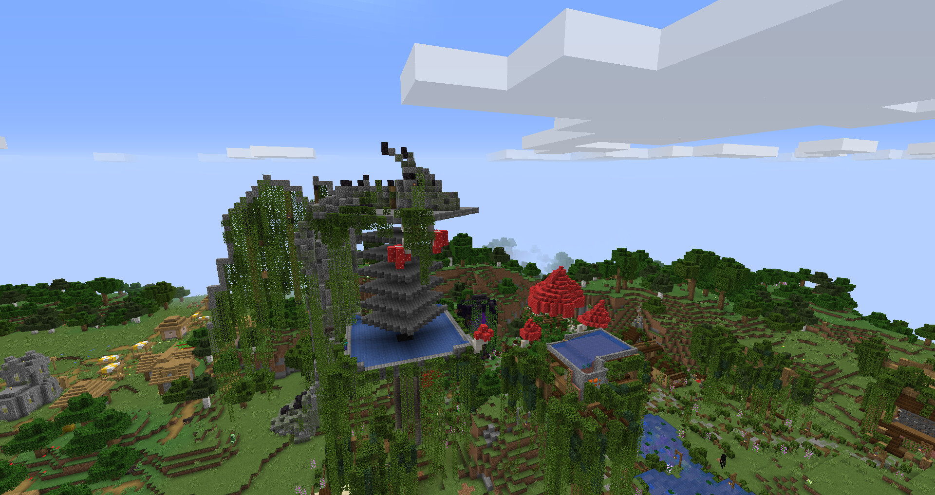 Cottage core house (With farms) Minecraft Map