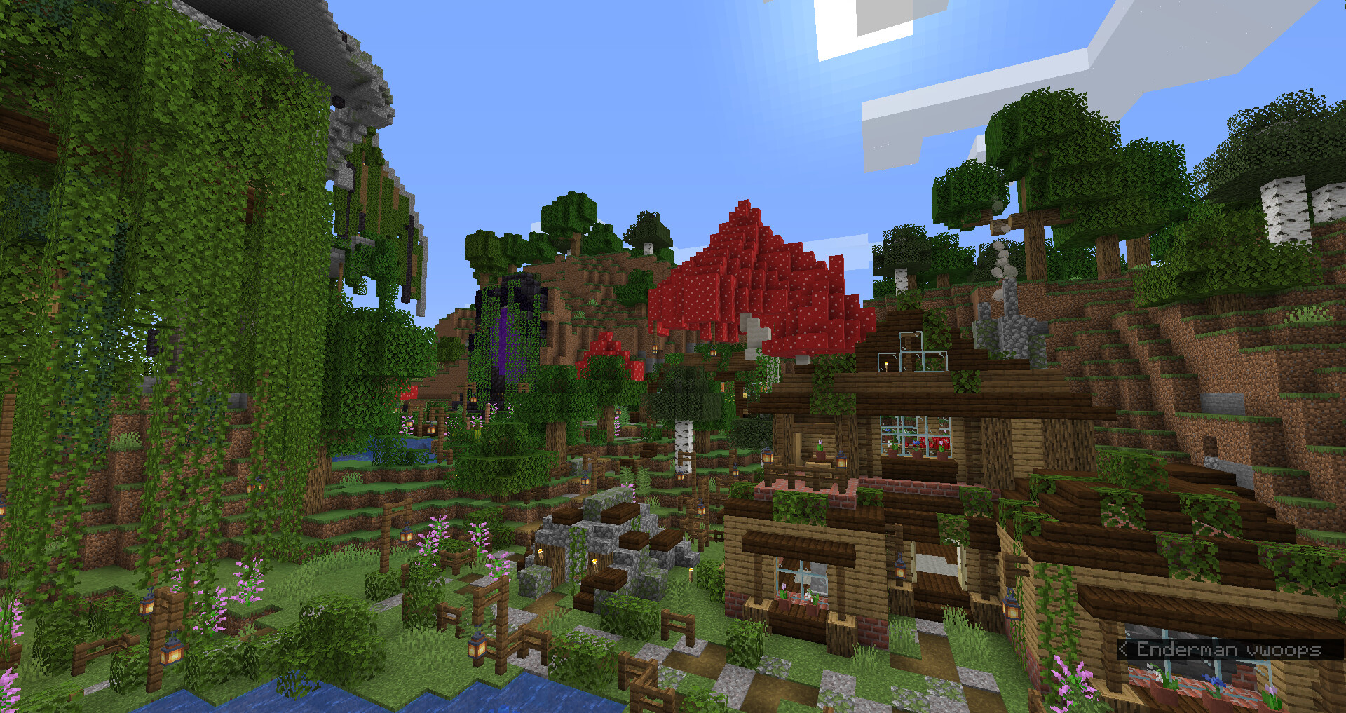 Cottage core house (With farms) Minecraft Map