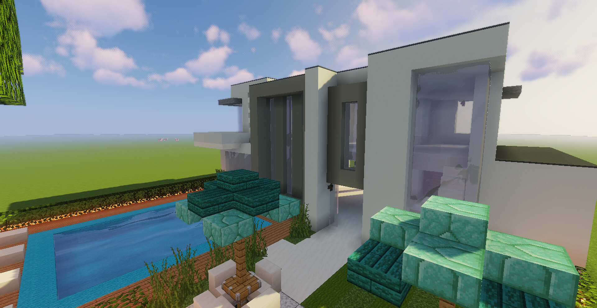 Modern House #94 Map + Schematic Minecraft Map