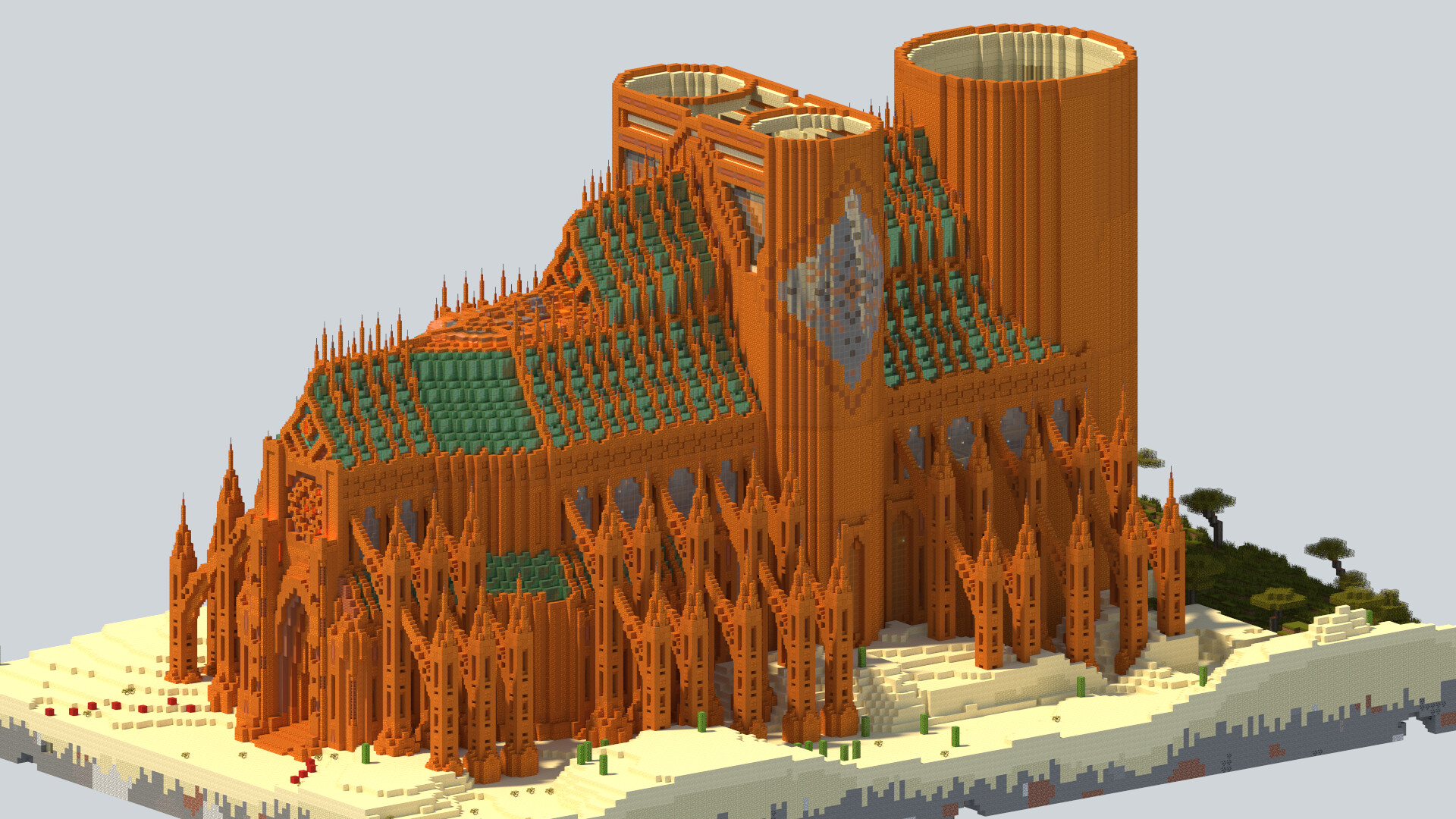 Red Desert Cathedral - *WIP* Minecraft Map