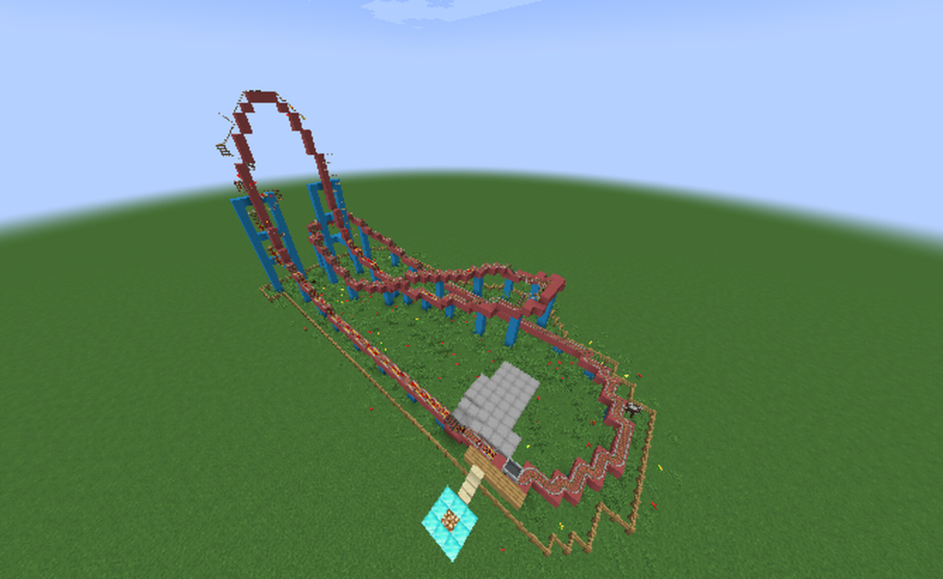 Xcelerator in Minecraft - IRL Rollercoaster Minecraft Map