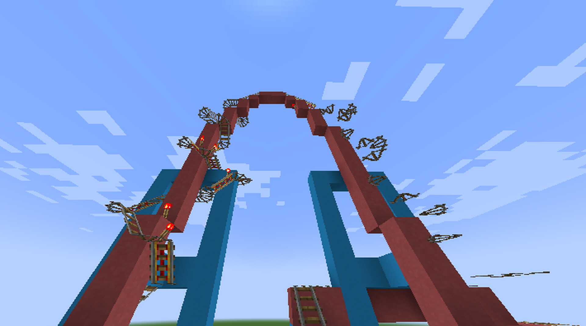Xcelerator in Minecraft - IRL Rollercoaster Minecraft Map