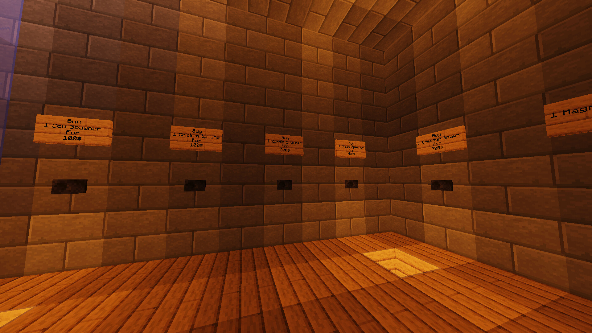 Survival With Spawner Shop Minecraft Map
