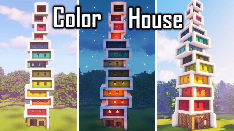 color house Minecraft Map