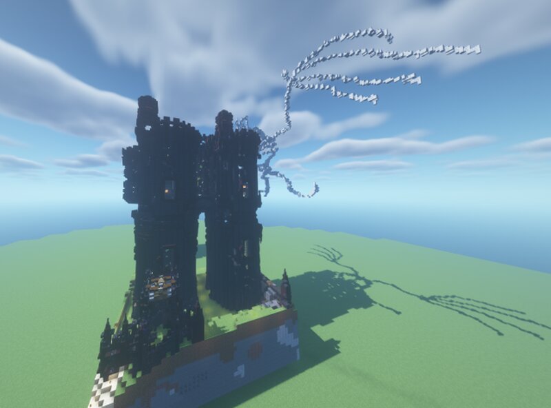 Dark Ruins Nether Tree Farm Build - [World Download] Minecraft Map