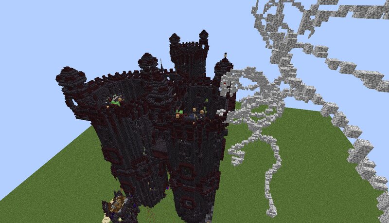 Dark Ruins Nether Tree Farm Build - [World Download] Minecraft Map
