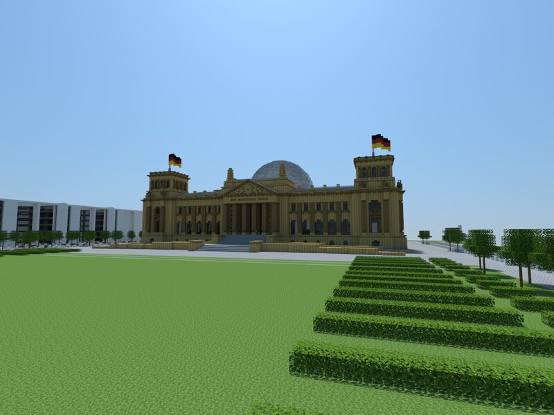 Berlin Regierungsviertel, Berlin government District, Germany Minecraft Map