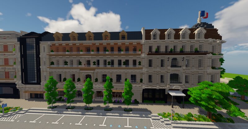Neo Parisian Street Minecraft Map