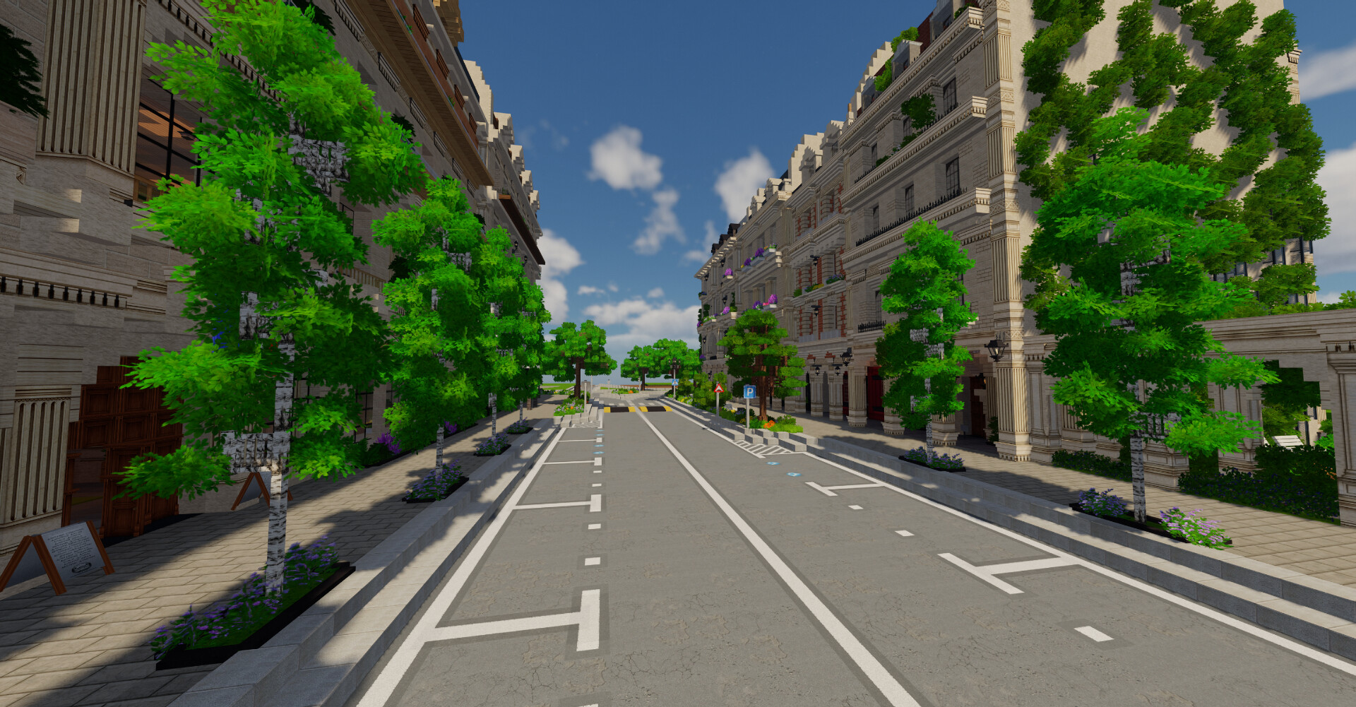 Neo Parisian Street Minecraft Map