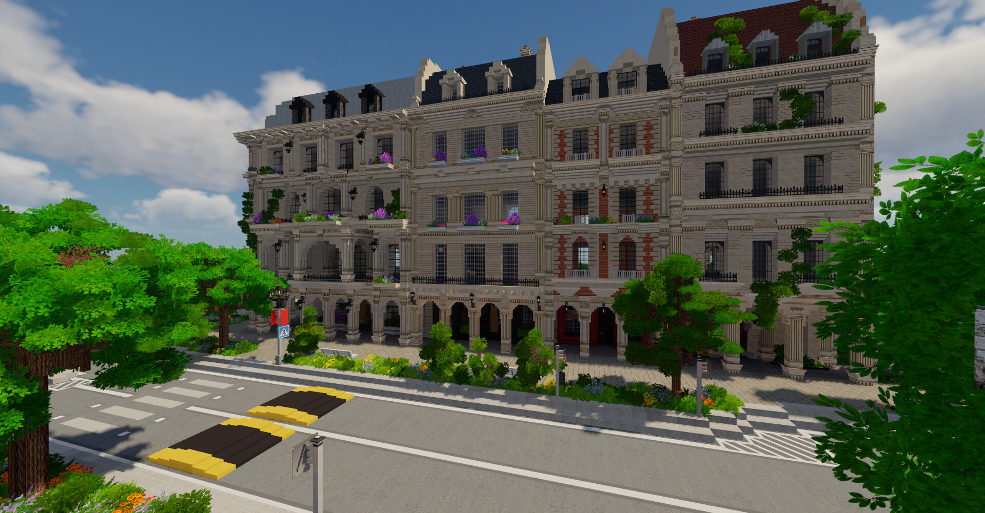 Neo Parisian Street Minecraft Map